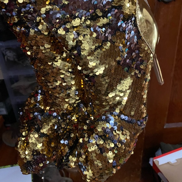 Cape Robbin | Shoes | Cape Robin Fancy Booties Loved Them Gold Sequin ...